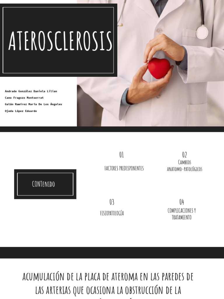 Aterosclerosis: Factores y Tratamientos | PDF | Aterosclerosis ...