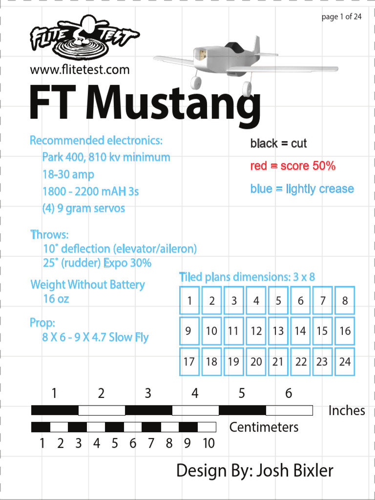 FT Mustang Tiled Plans | PDF