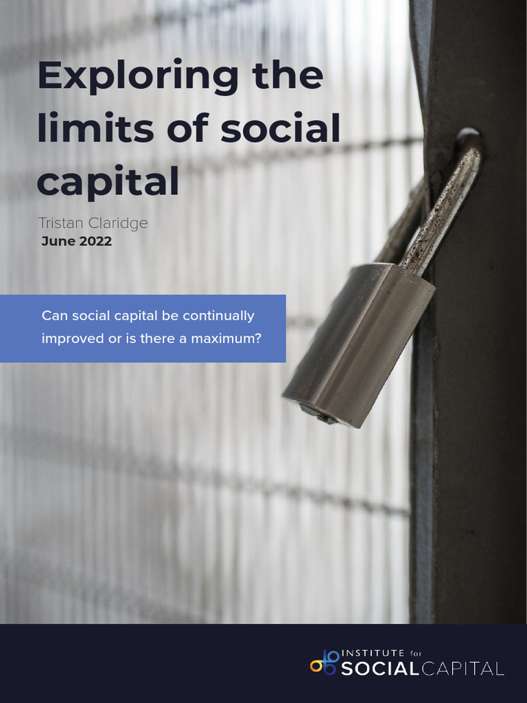Limits of Social Capital Explored | PDF | Social Capital | Identity ...