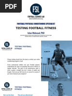 9.2 Fitness Tests For Football | PDF | Physical Fitness | Aerobic Exercise