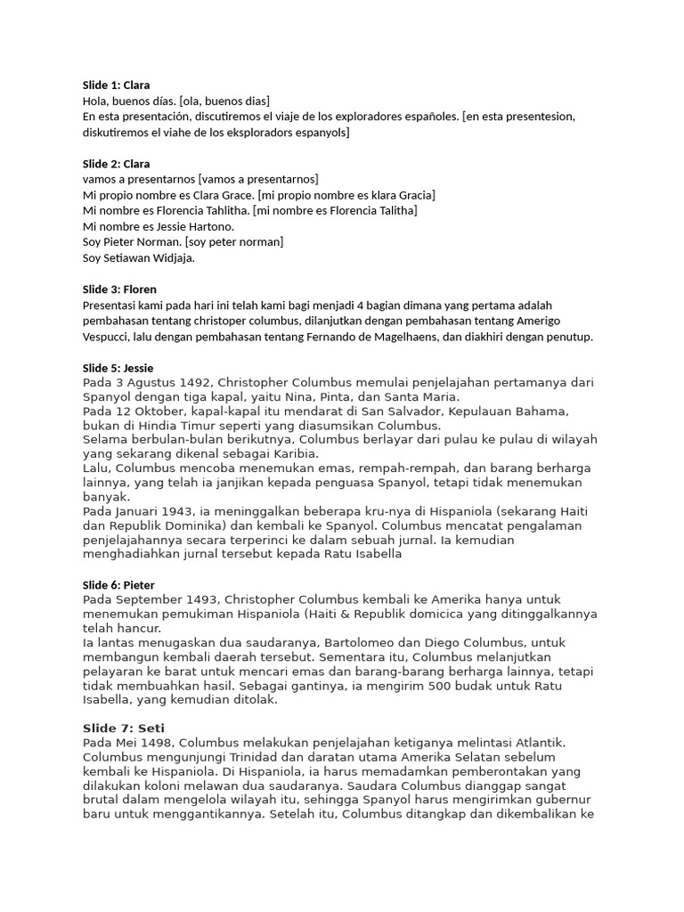 Script PPT Yow | PDF