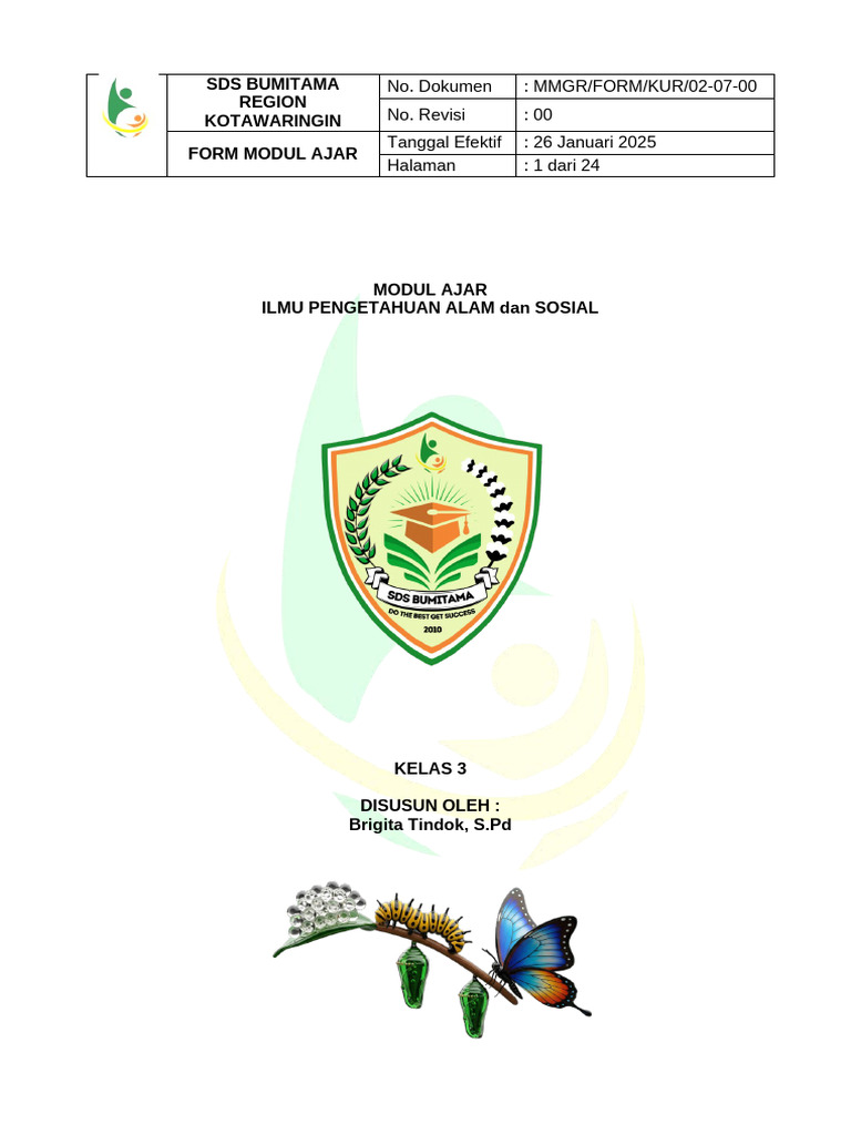Modul PM Kelas 3 Materi Metamorfosis | PDF