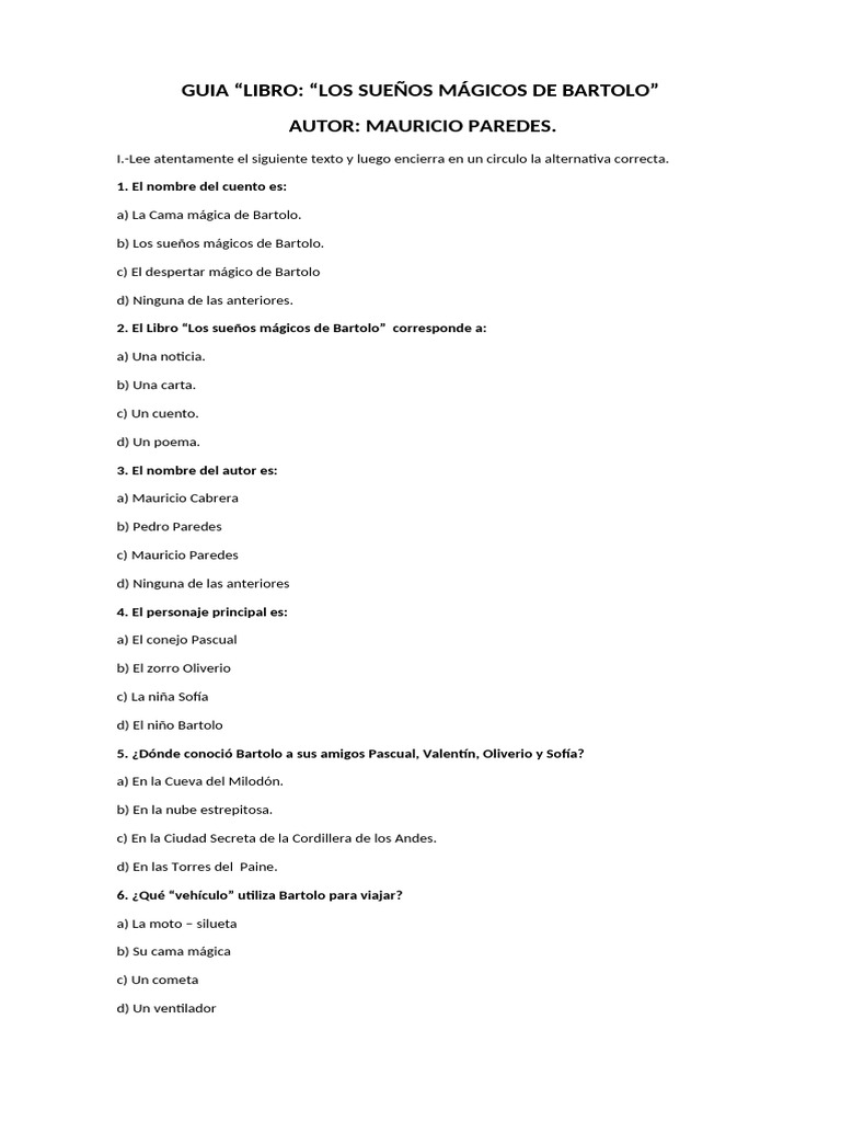 Bartlo Prueba | PDF