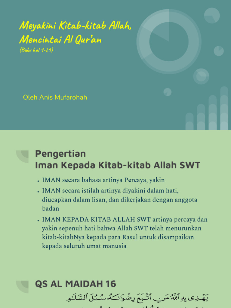 Iman kepada Kitab Allah dan Al Qur'an | PDF