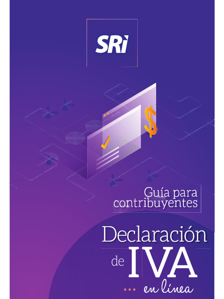 Guia Del Contribuyente Formulario 104 | PDF | Impuestos | Impuesto al valor agregado