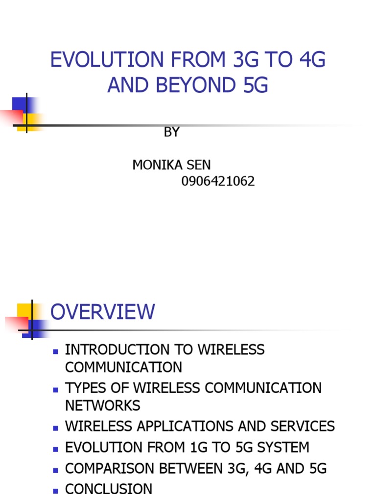 Evolution From 3g To 4g and Beyond 5g | PDF | 3 G | Wireless Lan