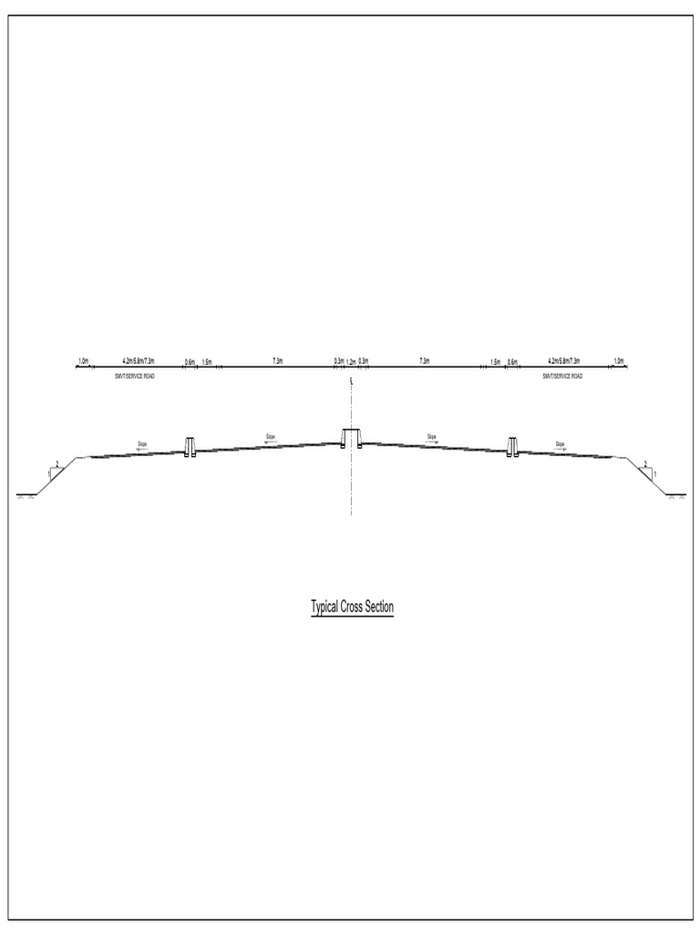 Typical Cross Section of SMVT Road | PDF