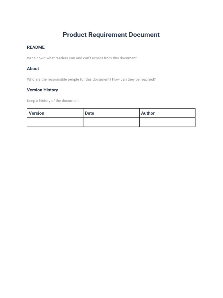 Comprehensive Product Requirement Guide | PDF | Use Case | Computing