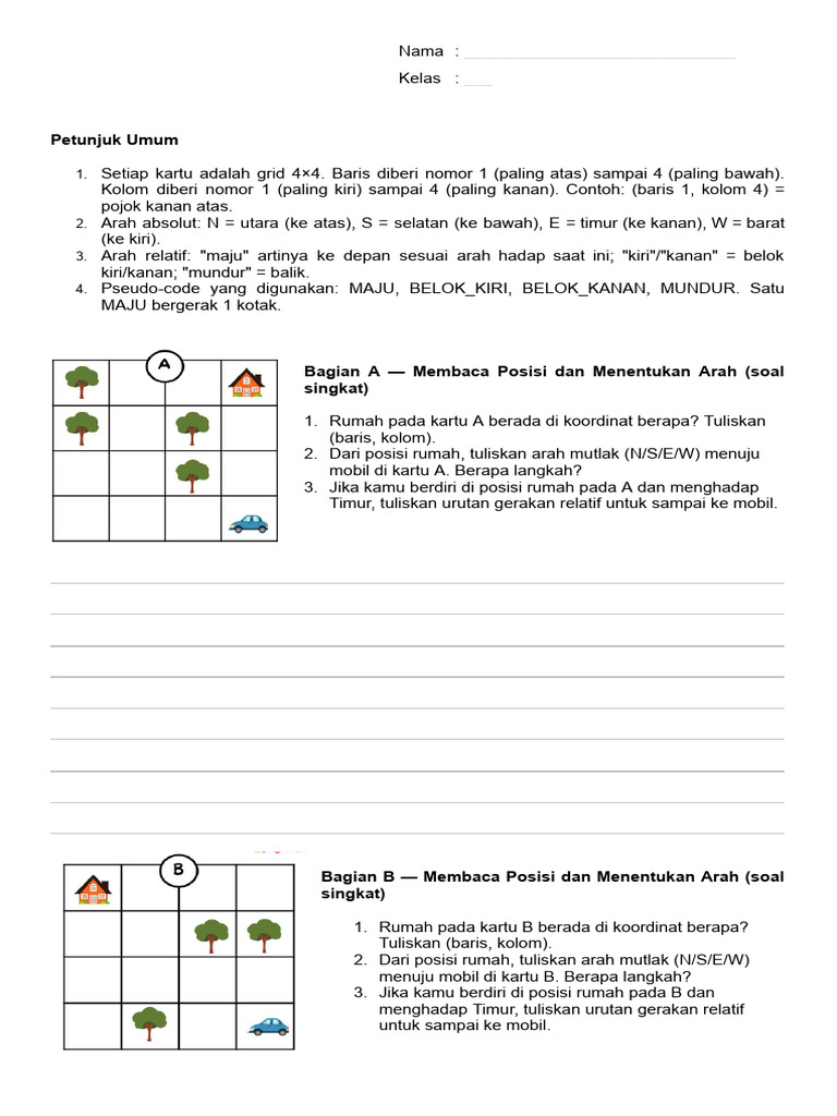 LKPD Coding Kelas 6 | PDF