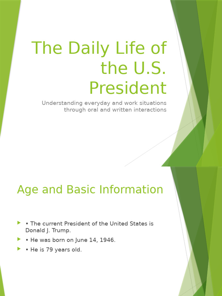 President US DailyLife | PDF