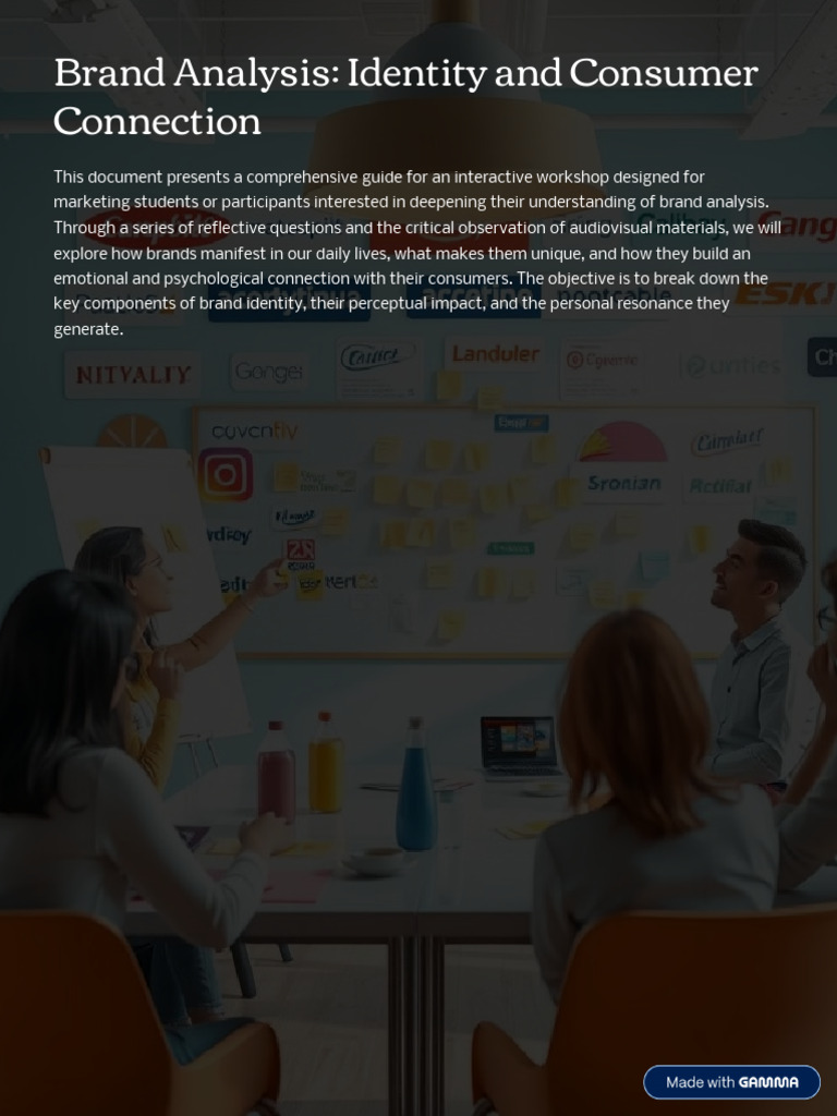 Brand Analysis Identity and Consumer Connection | PDF | Brand ...