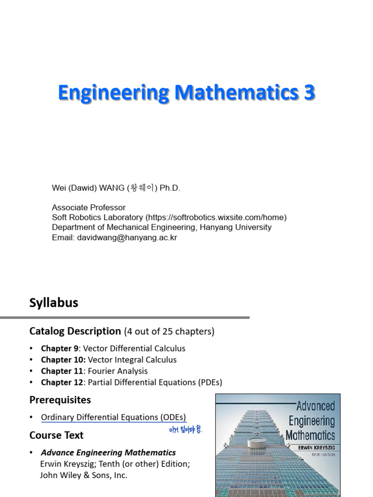Engineering Mathematics 3 Syllabus | PDF