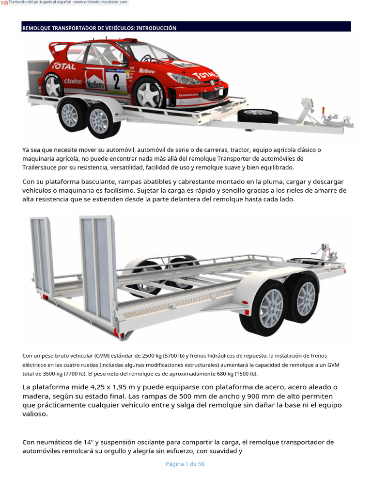 Cómo fabricar un remolque para autos | PDF | Coche | Vehículo de motor