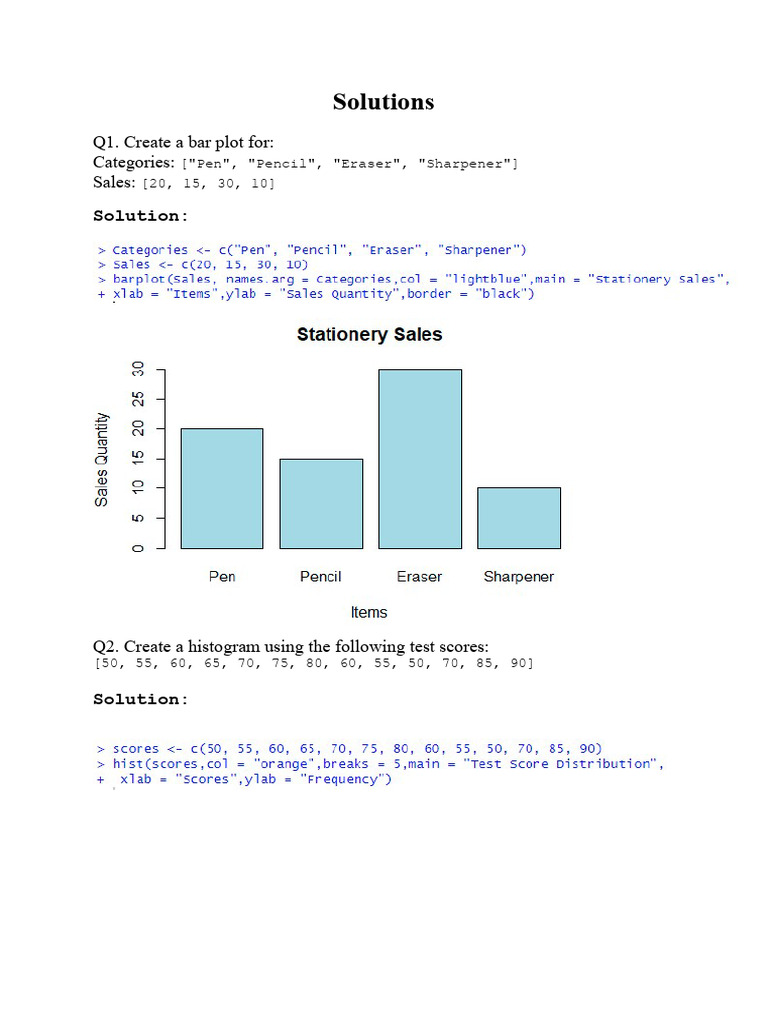 Practical No.4 Solutions | PDF