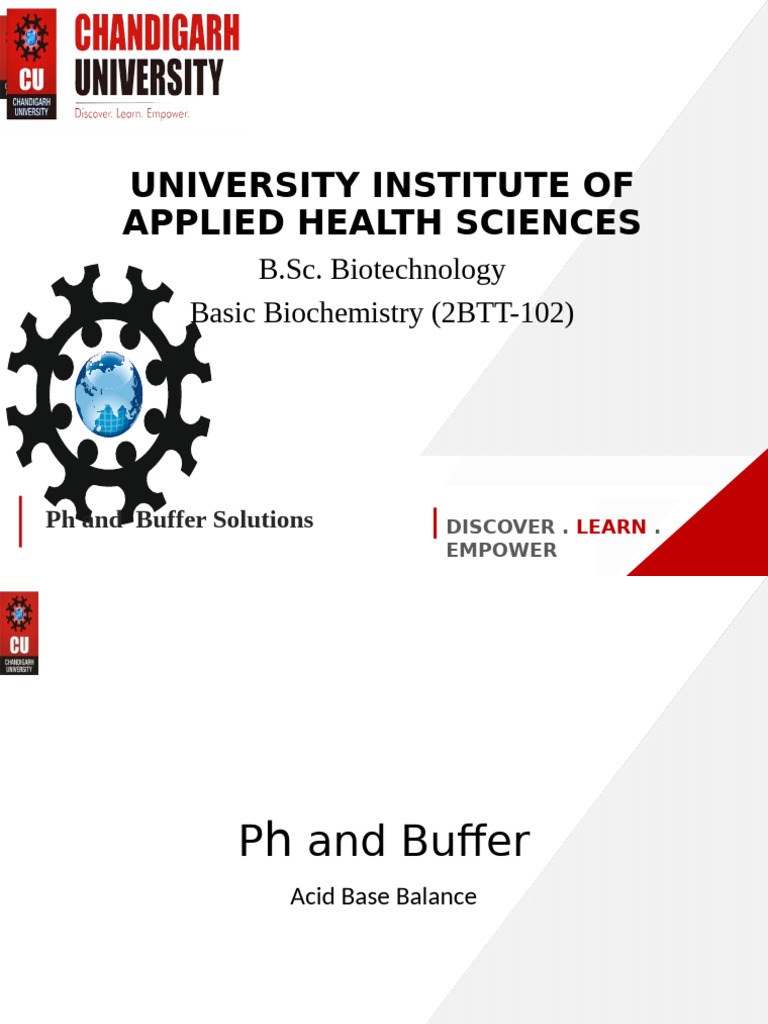 Lecture 1.4 PH and Buffers | PDF | Ph | Buffer Solution