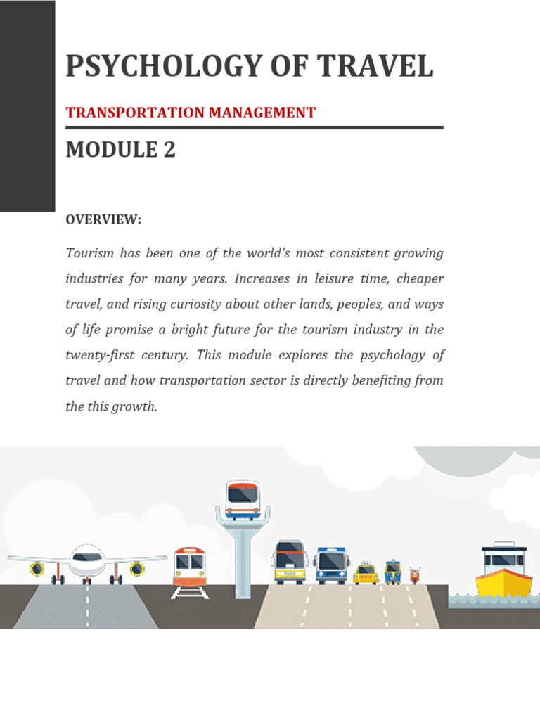 Module 2 - Psychology of Travel | PDF | Self Esteem | Motivation