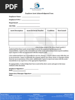 Asset Receipt Confirmation Form | PDF