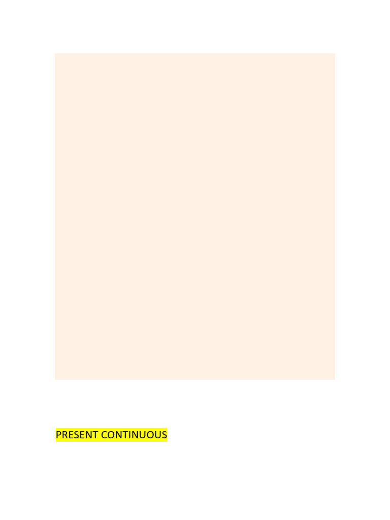 Present Simple Vs Present Continuous - Grammar + Exercises | PDF