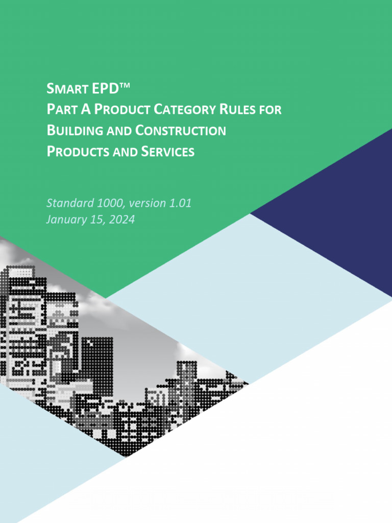 Smart EPD Part A PCR Overview | PDF | Life Cycle Assessment