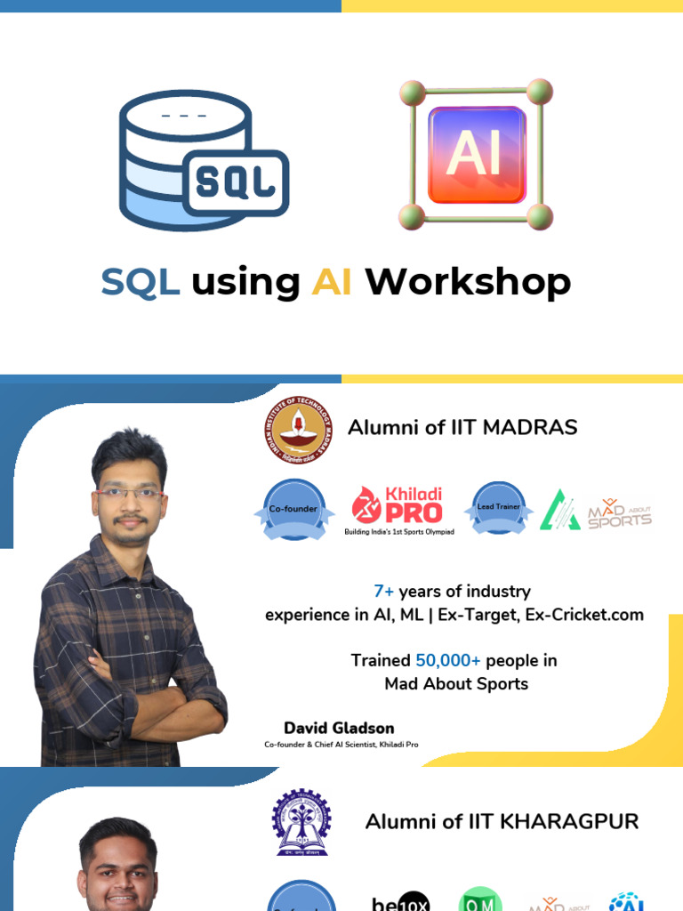 SQL Using AI Brochure Updated | PDF | Artificial Intelligence ...
