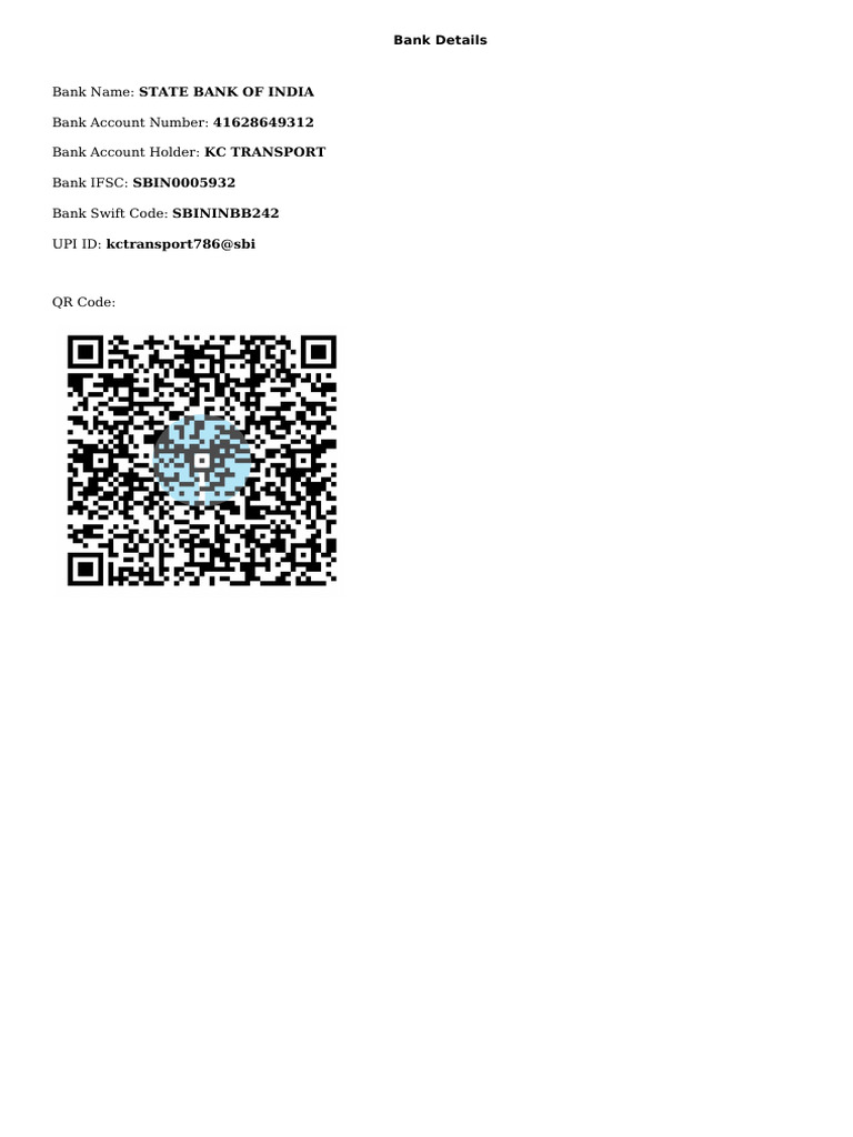 Bank Details | PDF