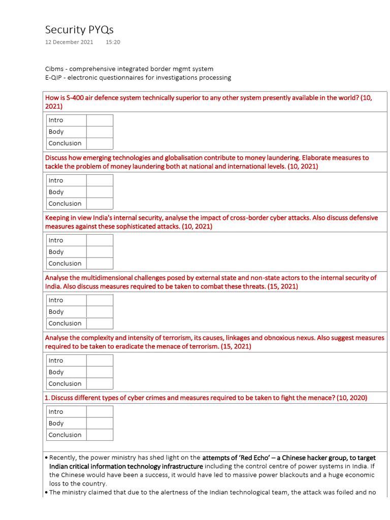 Security Pyqs - Shreya Shree | PDF | Computer Security | Security