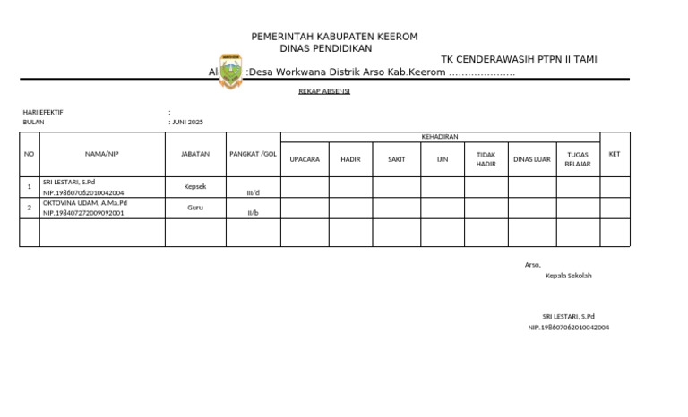 Rekap Absensi | PDF