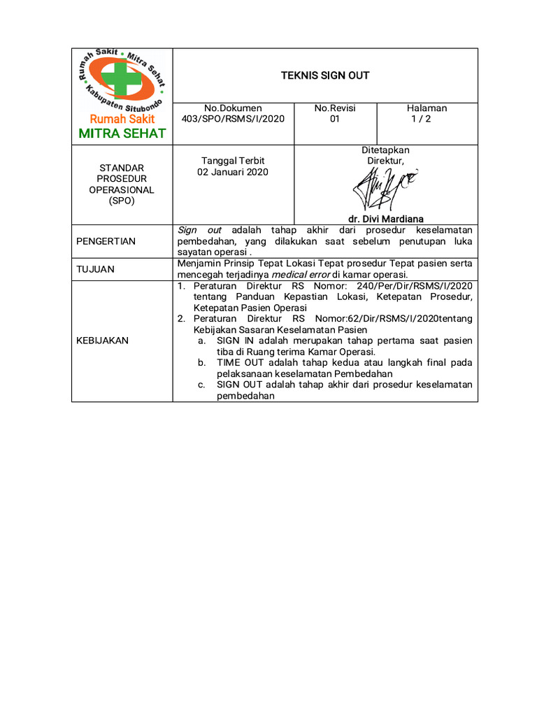 4 - SPO SIGN OUT | PDF