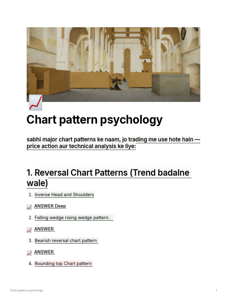 Chart Pattern Psychology | PDF