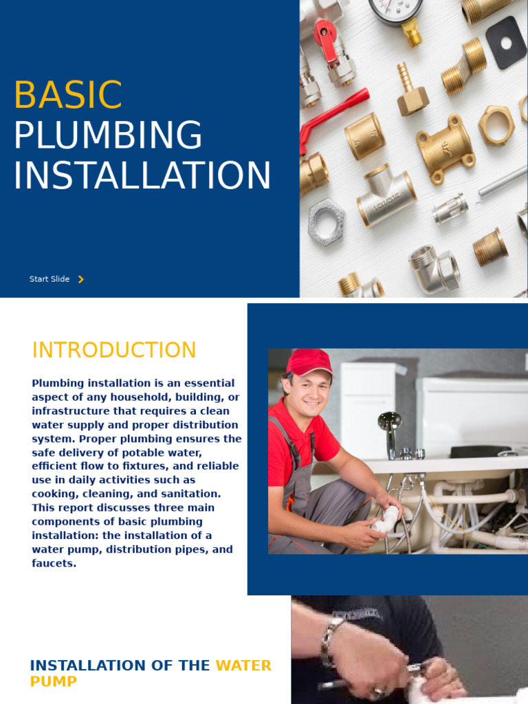 Basic Plumbing Installation Guide | PDF | Plumbing | Pump