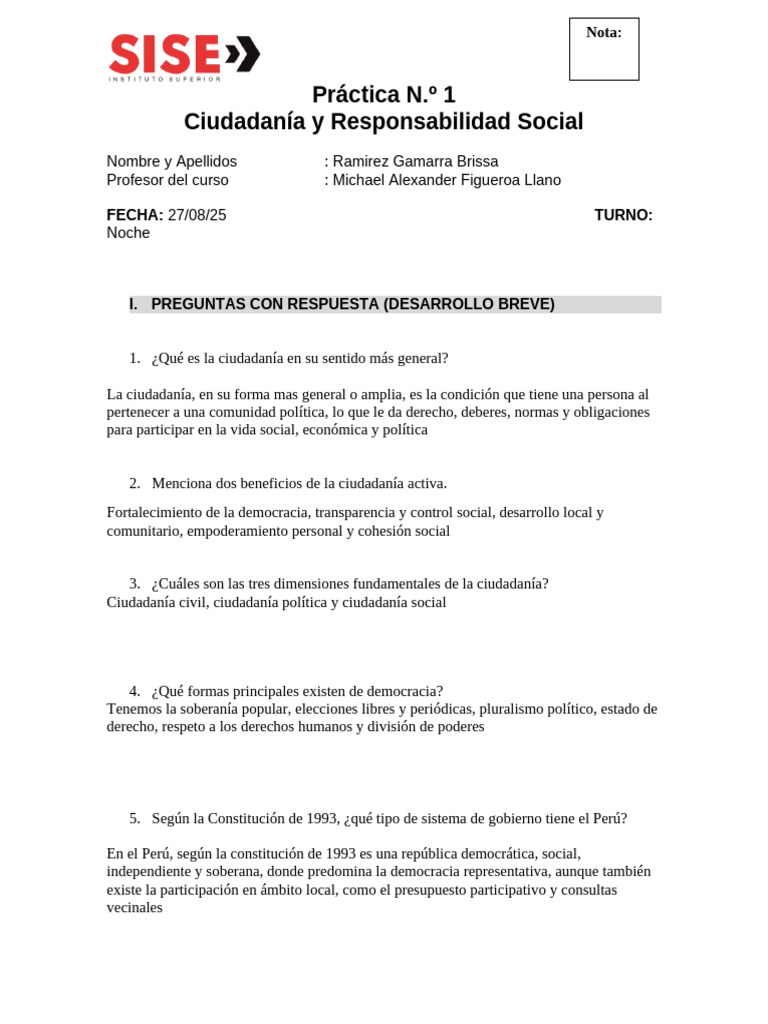PRACTICA1 | PDF | Democracia | Ideologías políticas