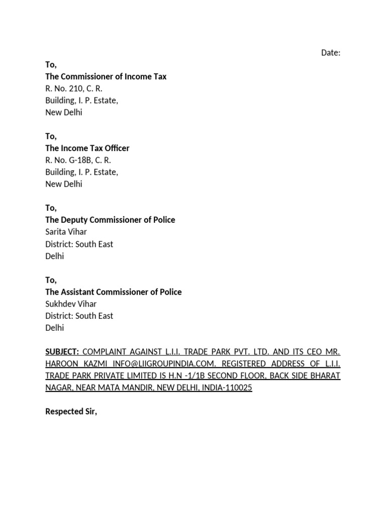 Ashu Khera Complaint | PDF | Crimes | Crime & Violence