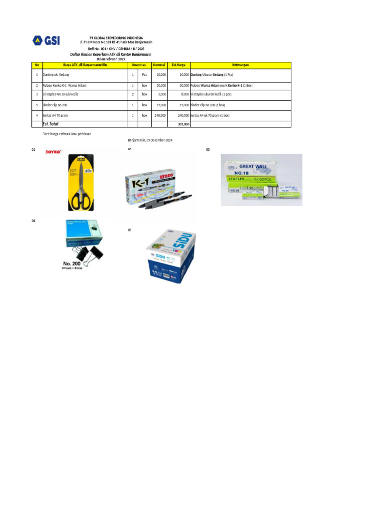 ATK Februari 2025 | PDF