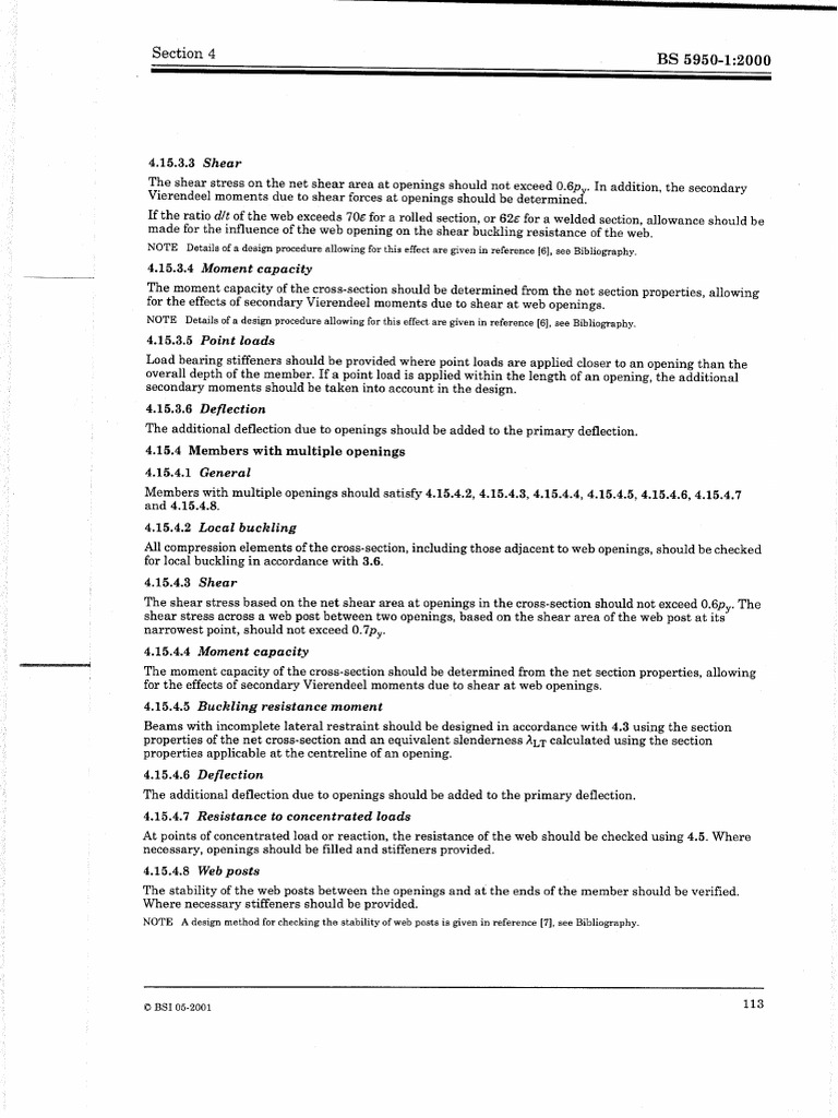 BS 5950-1-2000 Structural Use of Steelwork - Part123 | PDF