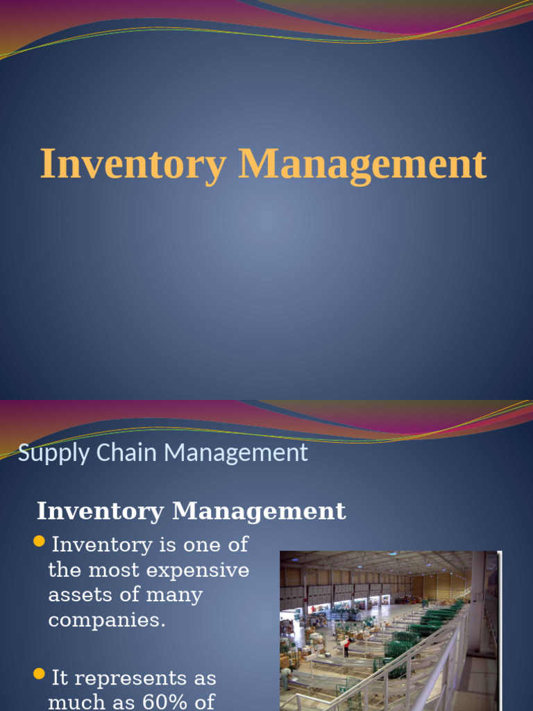 Lec05 - Inventory Management | PDF | Inventory | Supply Chain