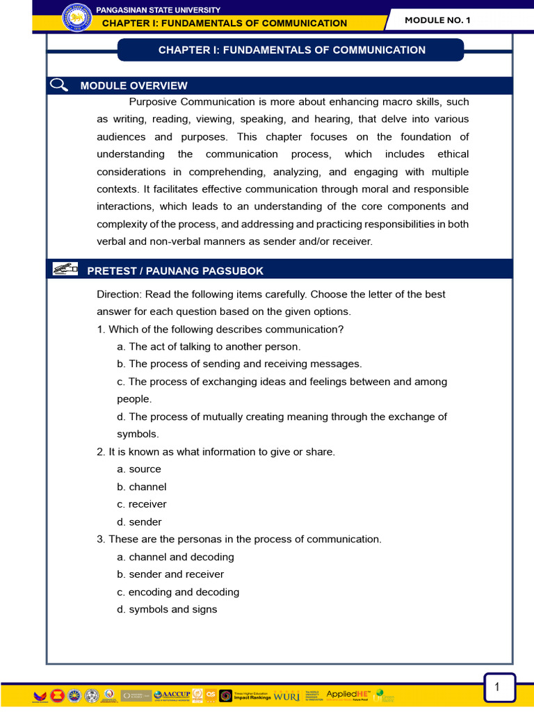 Understanding Communication Fundamentals | PDF | Communication ...
