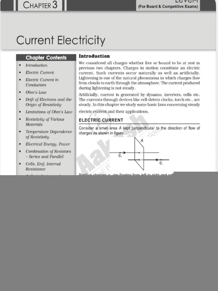 Current Electricity | PDF