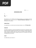Driver Appointment Letter Template | PDF | Government | Common Law
