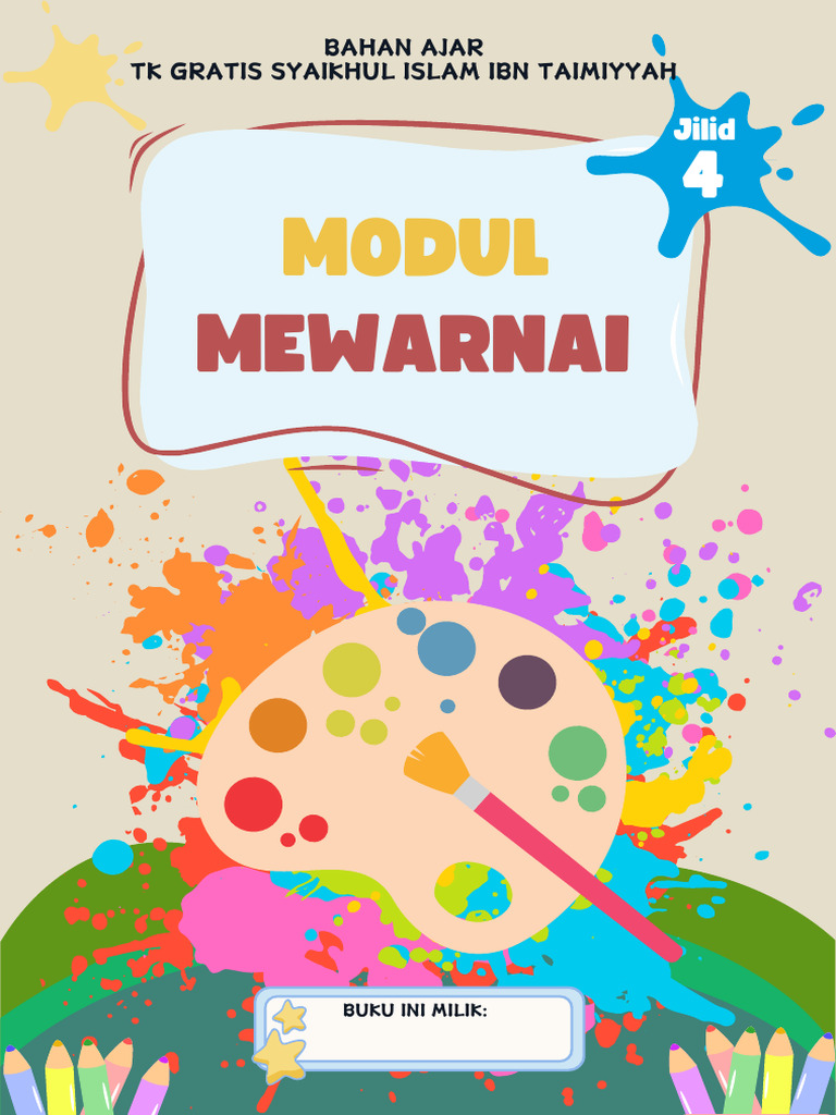 Modul Mewarnai Jilid 4 TK B Semester 2 EBS 1748498776779 | PDF