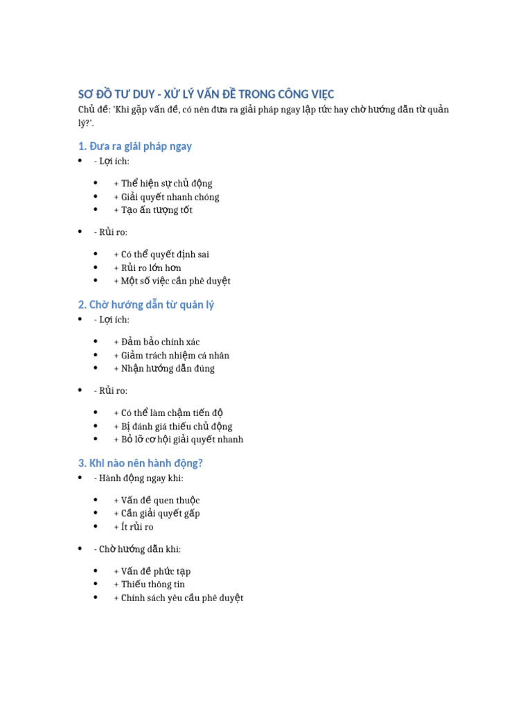 So Do Tu Duy Xu Ly Van de | PDF