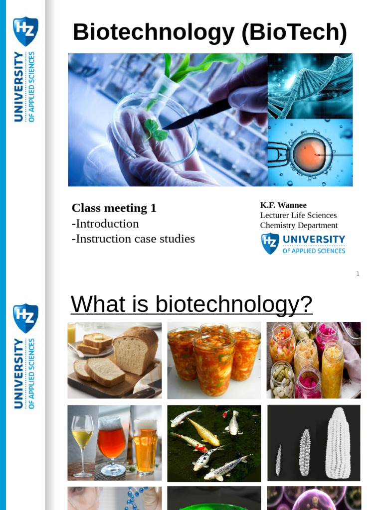 Introduction to Biotechnology Course | PDF