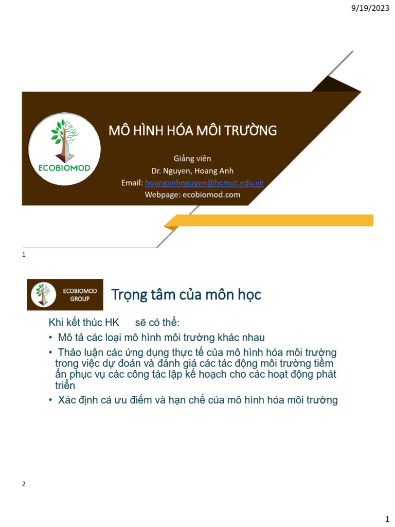 2 Mo Hinh Hoa MTR | PDF