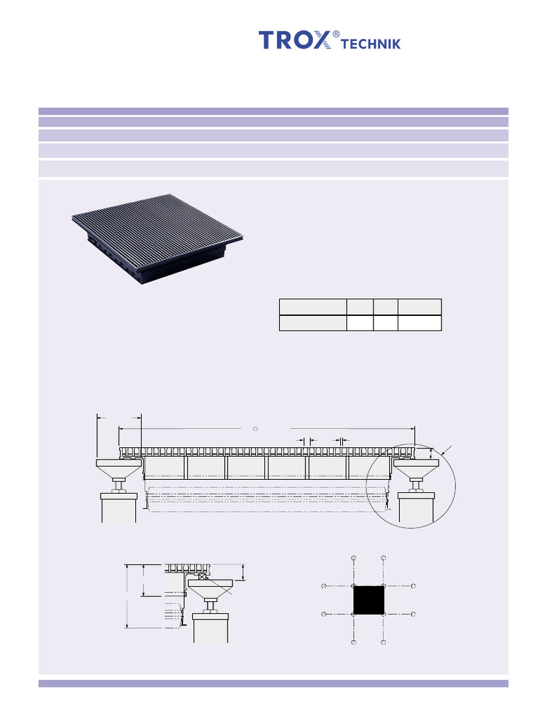 Computer Room Floor Grille AFG Specifications | PDF | Mechanical ...