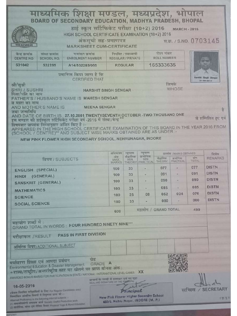 Board Certificate | PDF