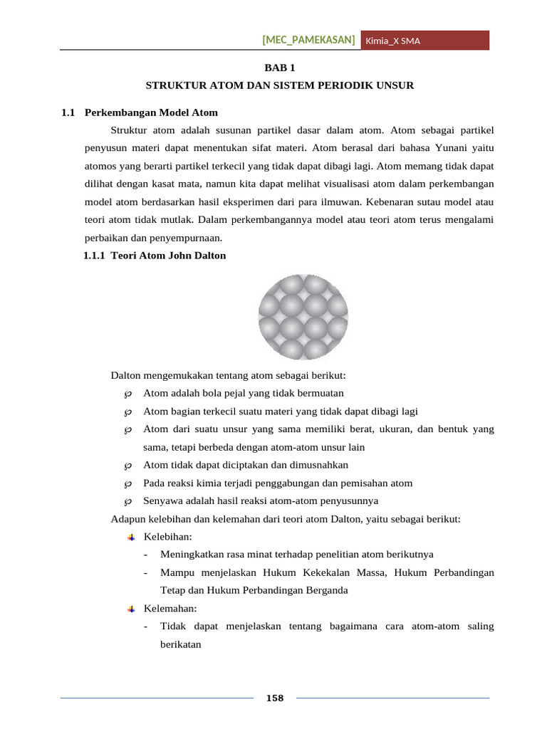 Teori Atom dan Subkulit Atom | PDF