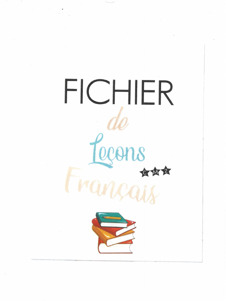 Fichier de Leçons Français | PDF