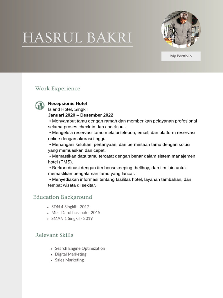 CV Hasrul Bakri | PDF