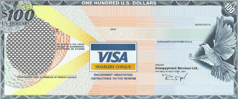 Visa 旅行支票 Visa Travelers Cheque | PDF