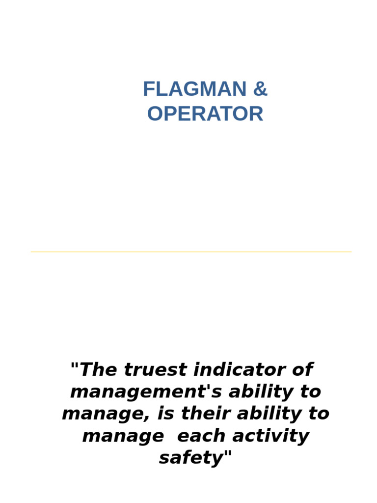 Flagman Training and Safety Guidelines | PDF | Traffic | Truck