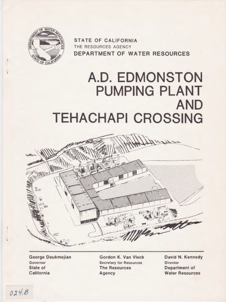 Edmonston Pumping Plant Booklet | PDF | Pump | Mechanical Engineering